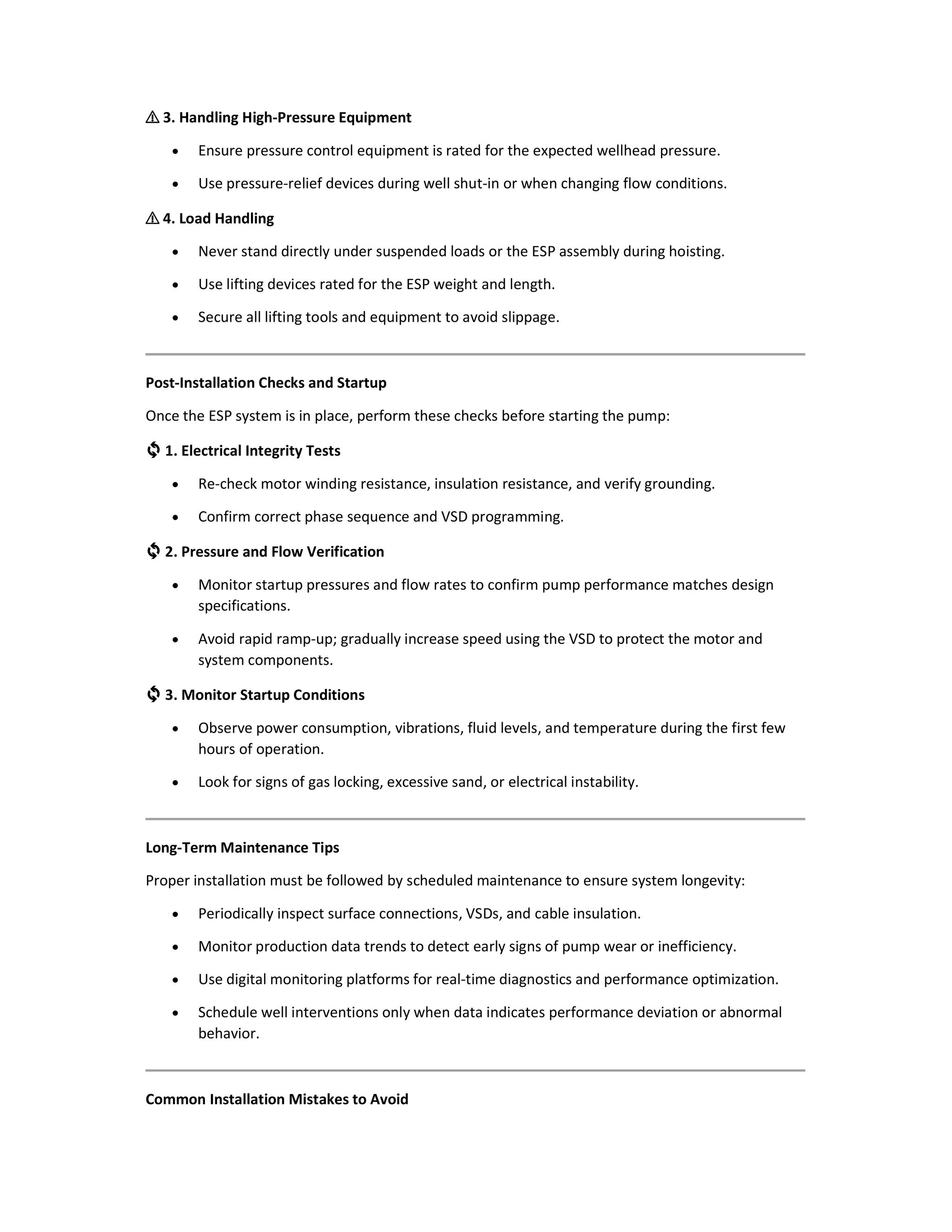 Electric Submersible Pump Installation, Best Practices and Safety ...