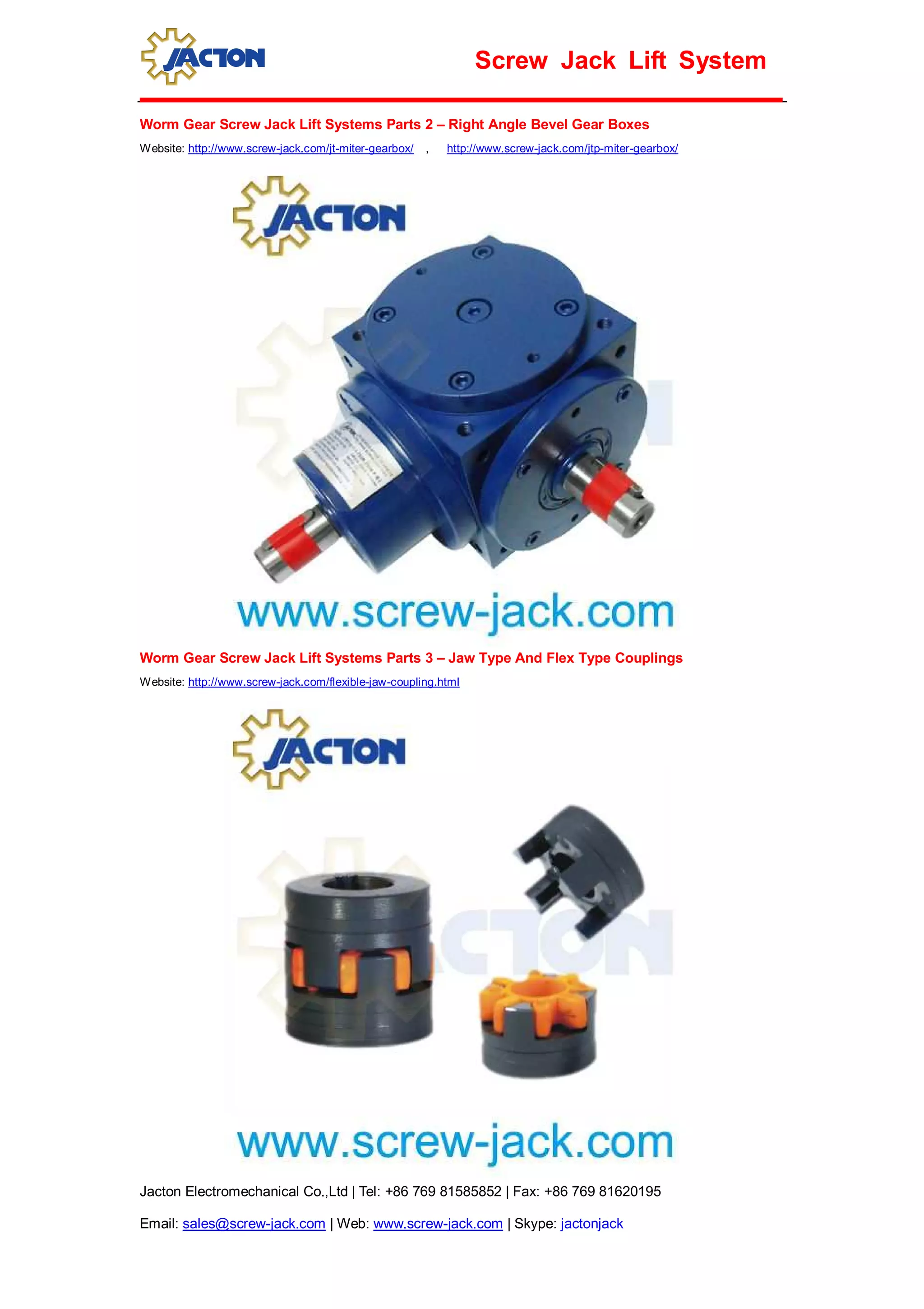 Electric synchronization screw jack gearbox systems, motorized worm ...