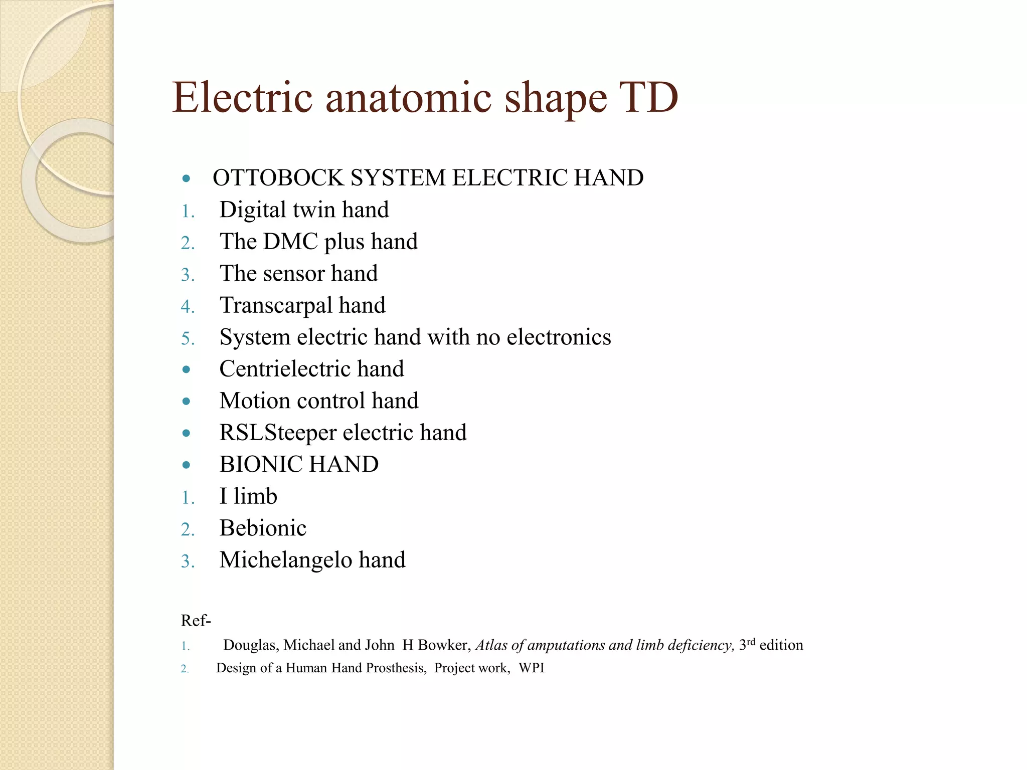 Electric terminal devices | PPTX