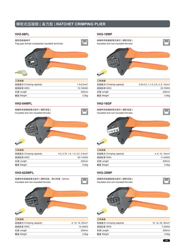 Electric tools Catalog - Cable tools & Wire Tools | PDF