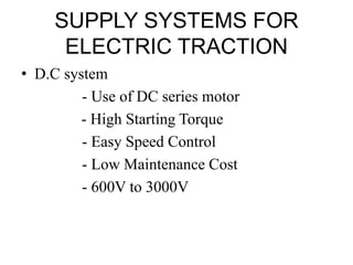 Electric traction (Part 1) | PPTX | Rail Travel | Travel Type
