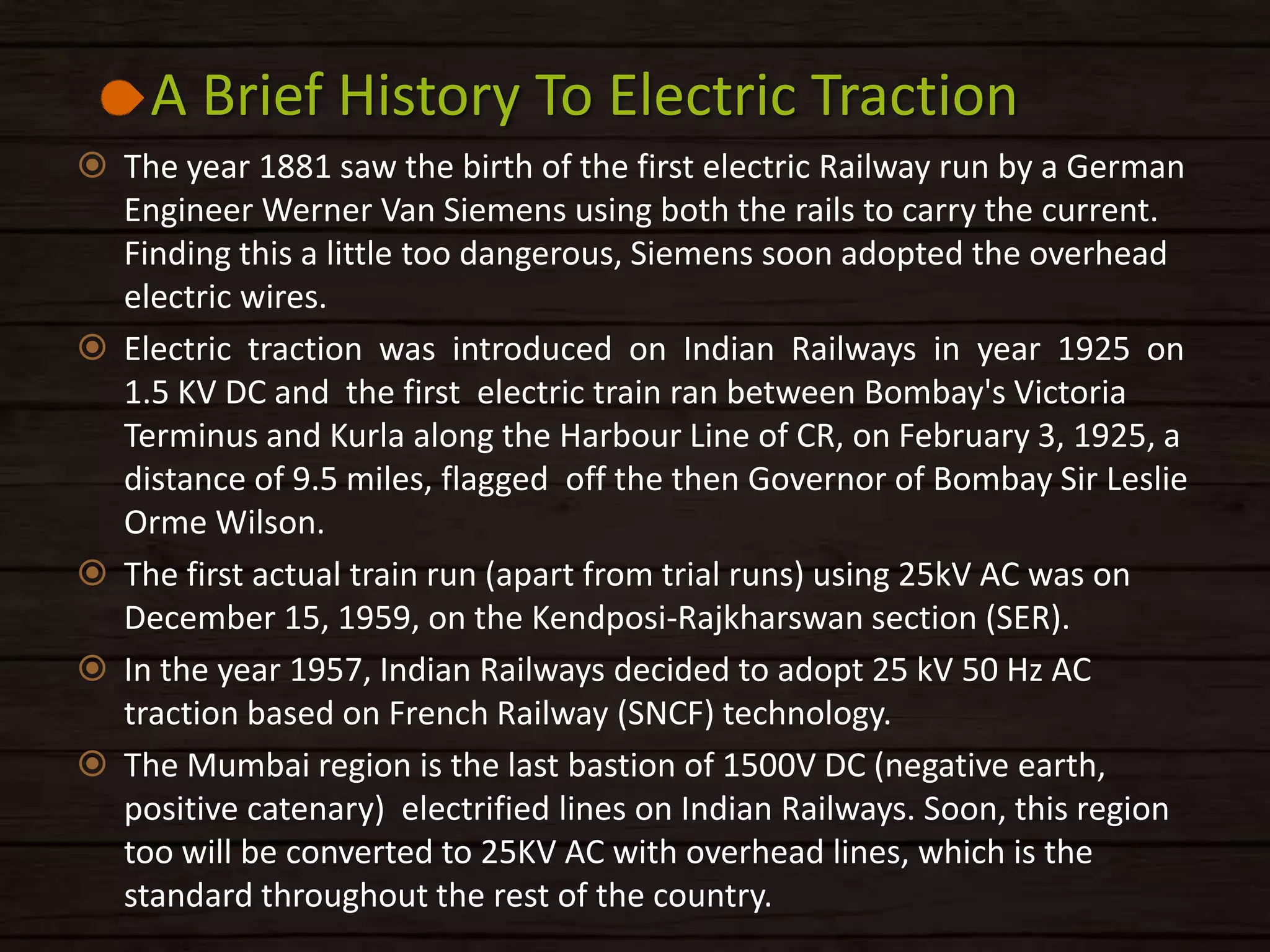 Electric traction | PPTX