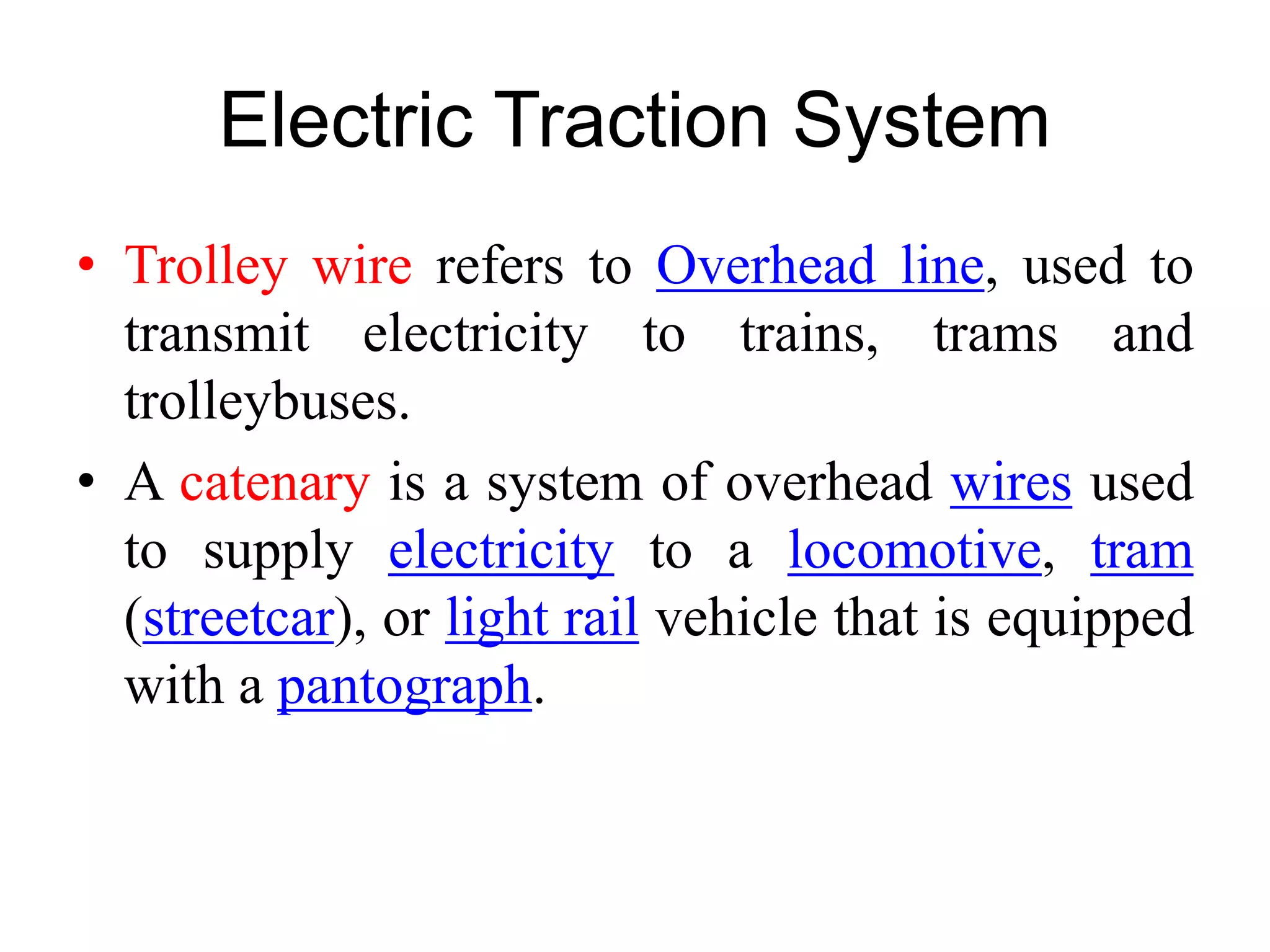 Electric traction (Part 2) | PPT