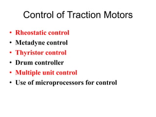Electric traction - 5 | PPT