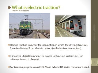 Electric traction ankit | PPTX