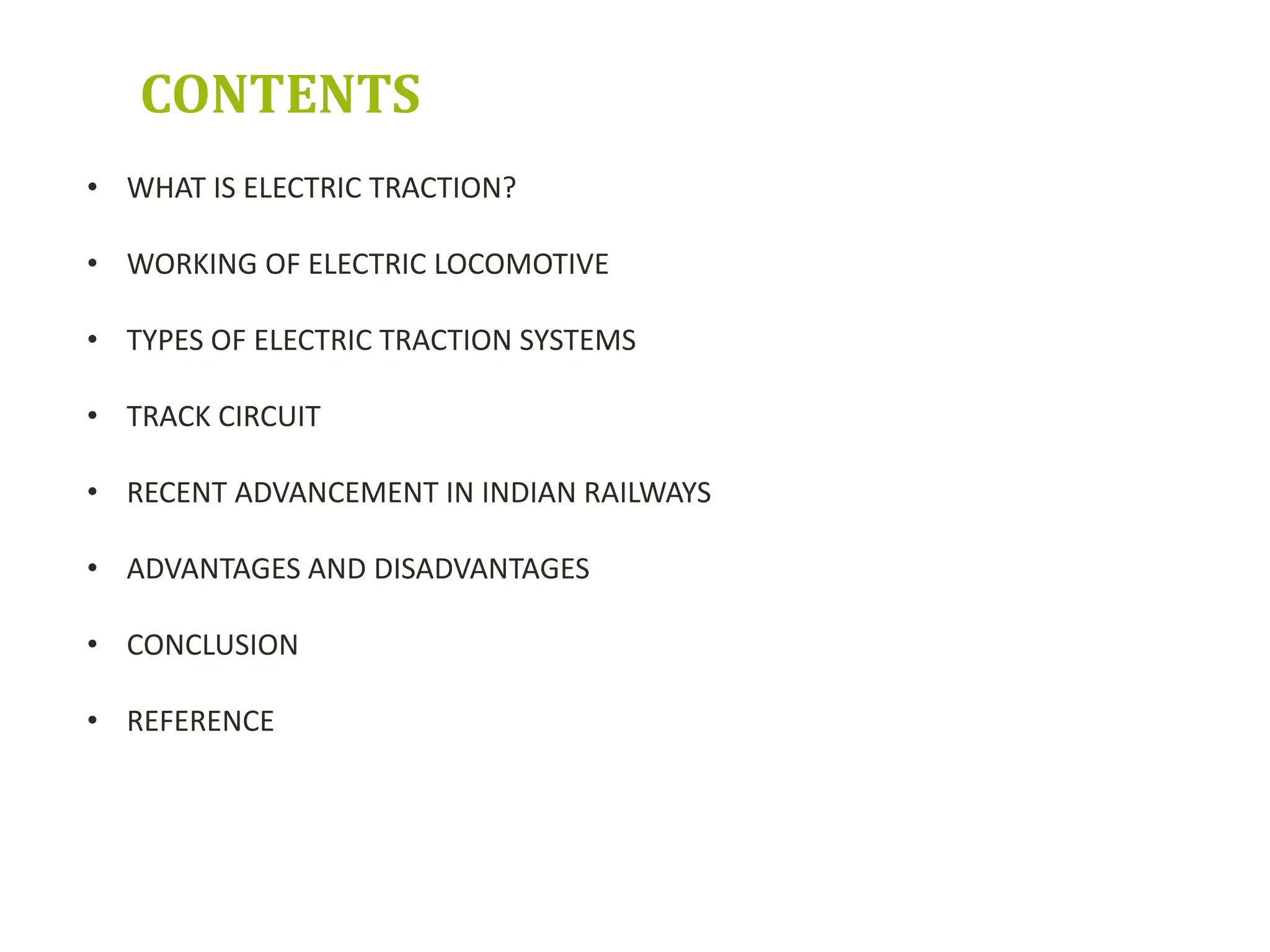 Electric traction in railways | PPTX