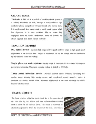 Electric traction in railways | DOCX
