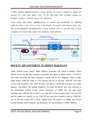 Electric traction in railways | DOCX