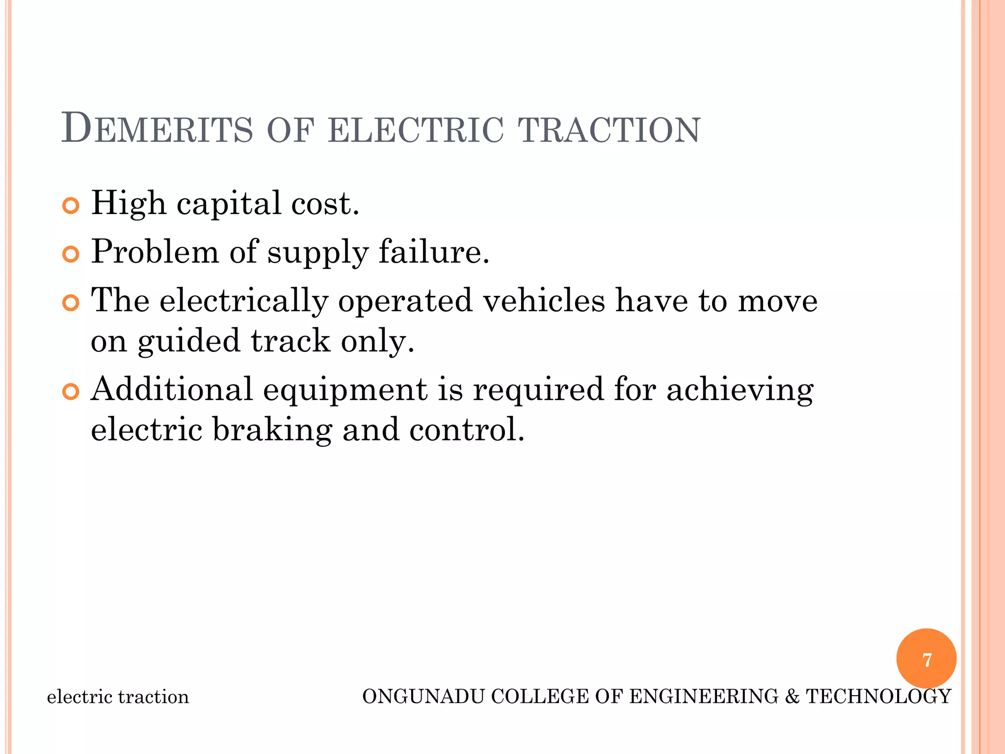 Electric traction ppt | PDF