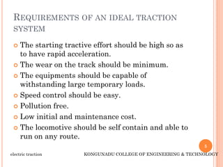 Electric traction ppt | PDF