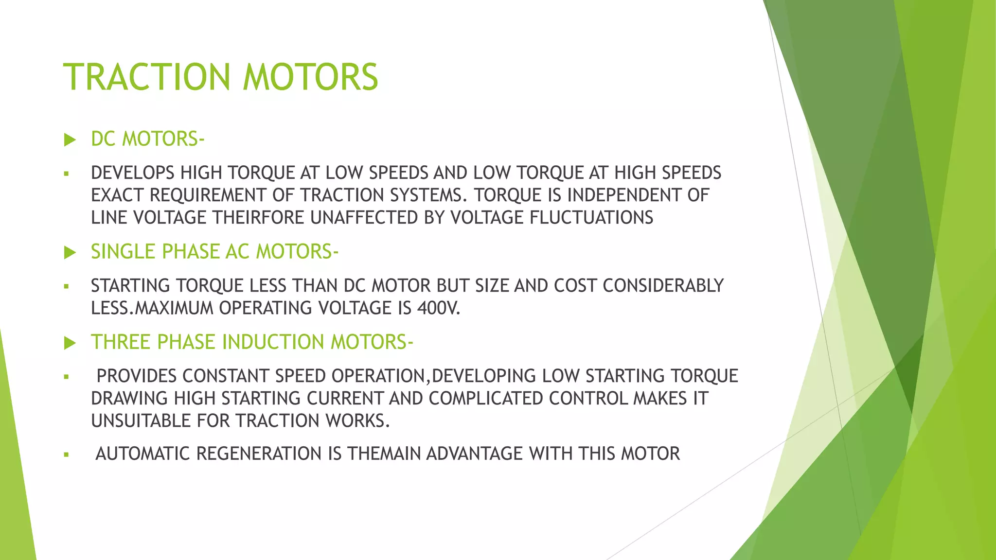 Electric Traction System | PPTX