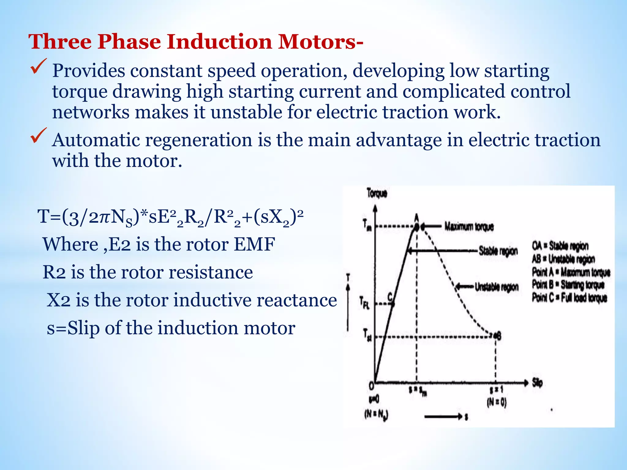 Electric traction system | PPTX