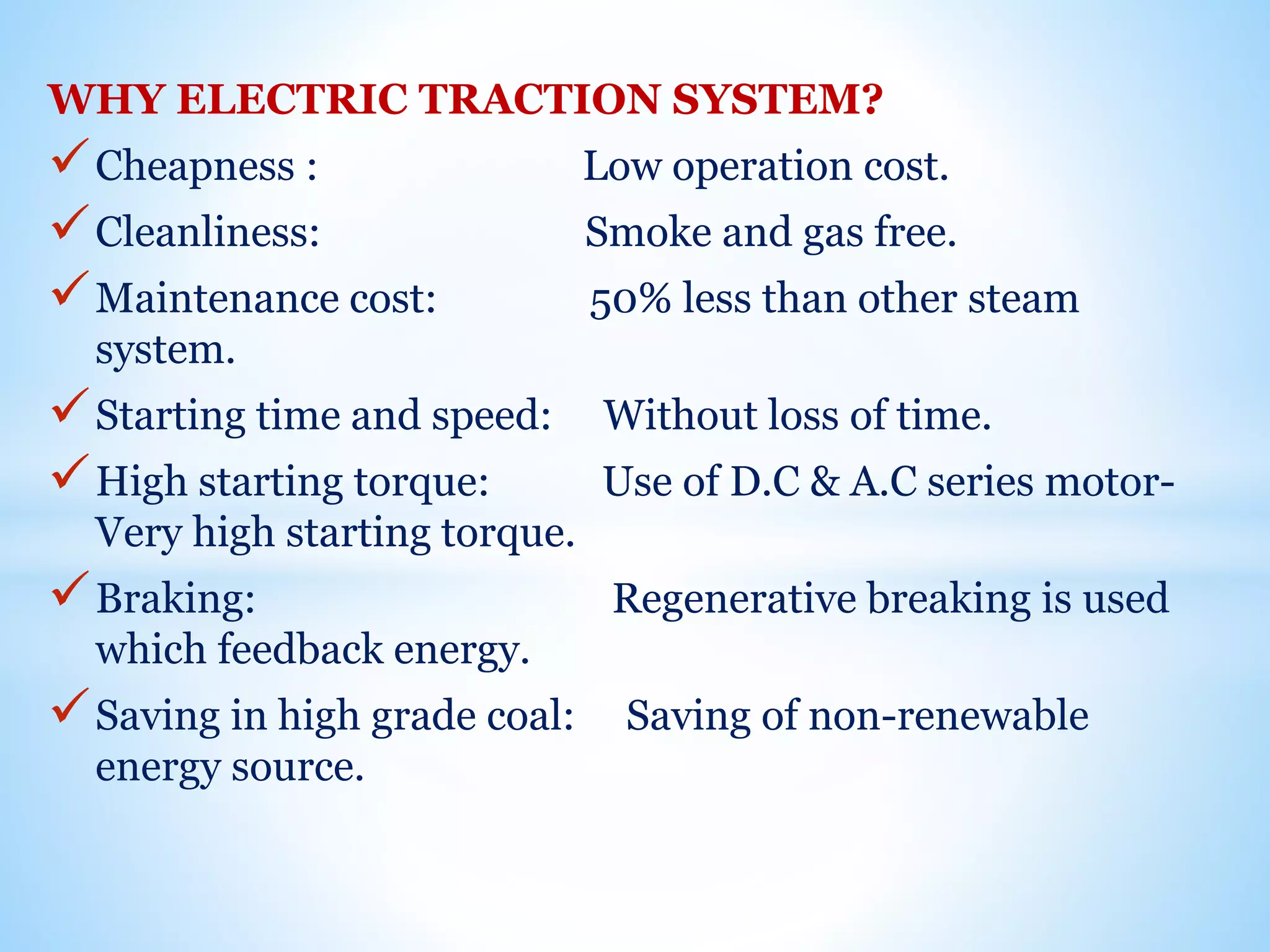 Electric traction system | PPTX