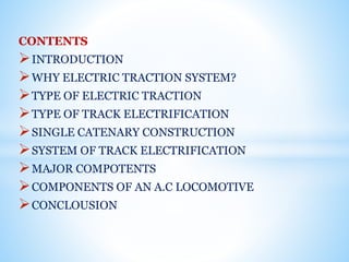 Electric traction system | PPTX