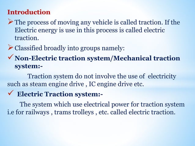 Electric Traction System benefits and different types of electric ...
