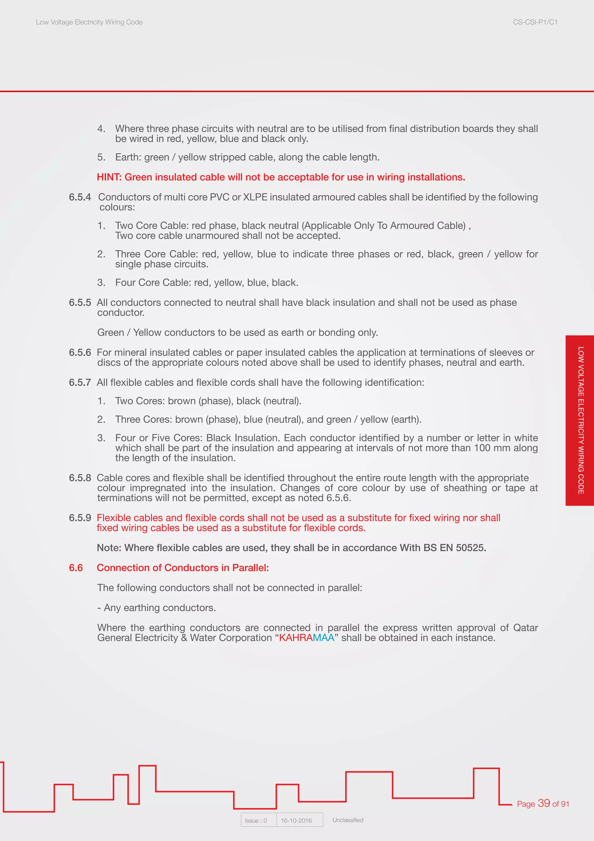 Electricty wiring code 2016 | PDF