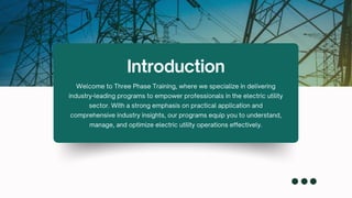Electric Utility Programs by Three Phase Training | PDF | Power and ...