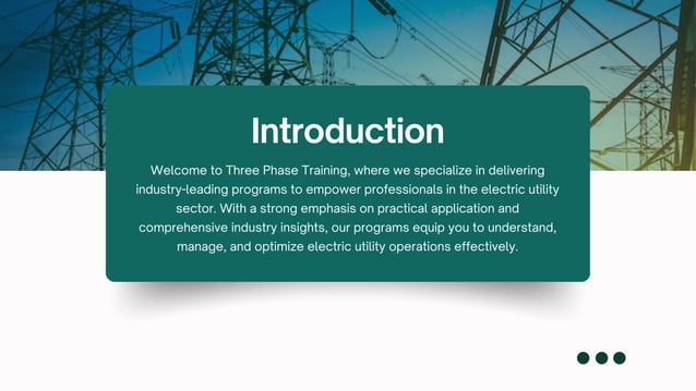 Electric Utility Programs by Three Phase Training | PDF | Power and ...