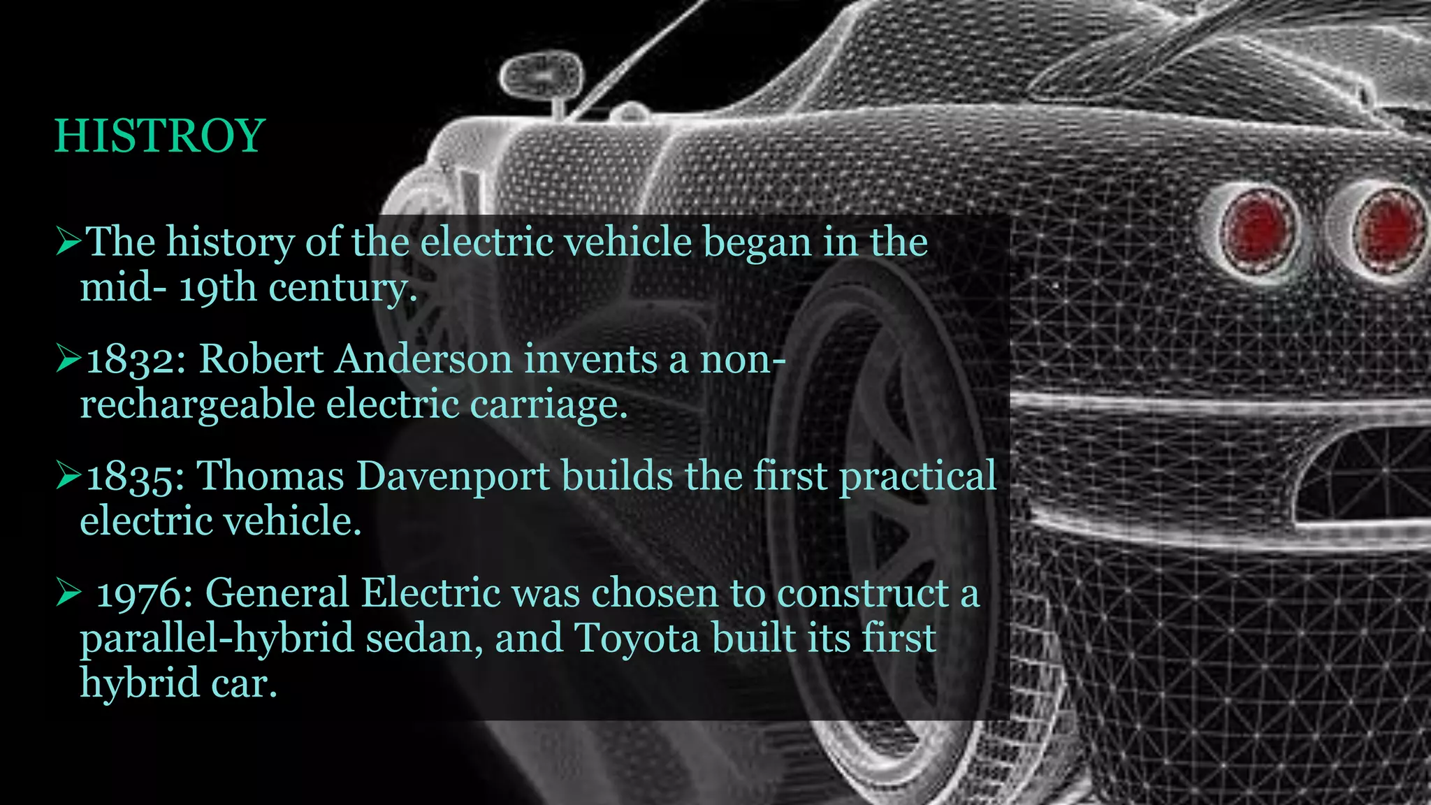 Electric vehicle | PPTX