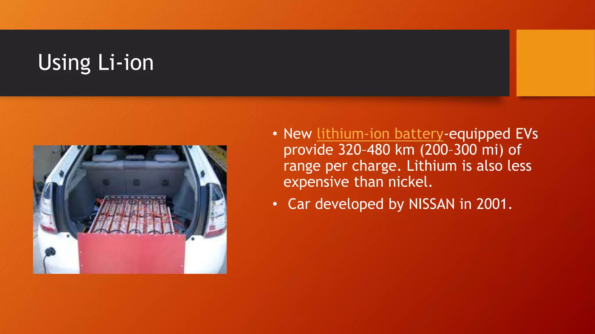 Electric vehicle batteries | PPTX