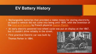 Electric vehicle batteries | PPTX