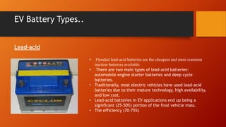 Electric vehicle batteries | PPTX