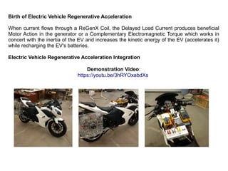 Electric Vehicle Regenerative Acceleration History and Future... | PPT