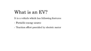 Electric vehicles | PPTX