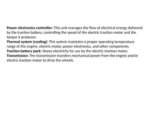 Electric vehicles RELATED INFORMATION IN PP | PPT
