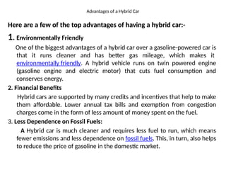 Electric vehicles RELATED INFORMATION IN PP | PPT