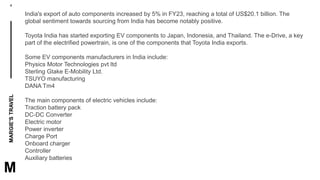 ELECTRIC VEHICLES -- Going International | PPTX