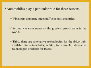 Electric Vehicles as an Alternative to Conventional Vehicles | PPT