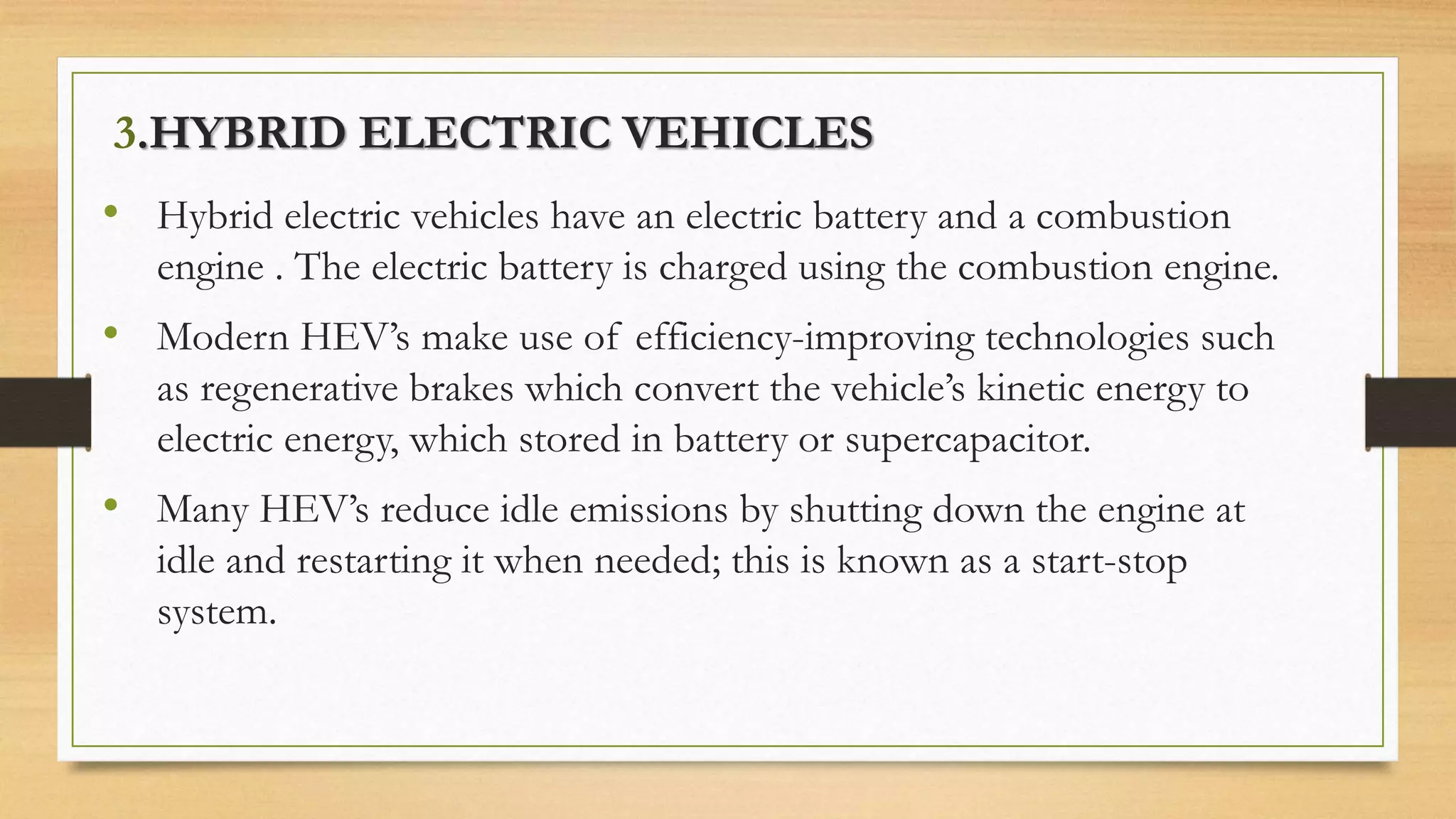 Electric vehicles ppt | PPTX