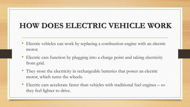 Electric vehicles ppt | PPTX | Automotive Industry | Industries