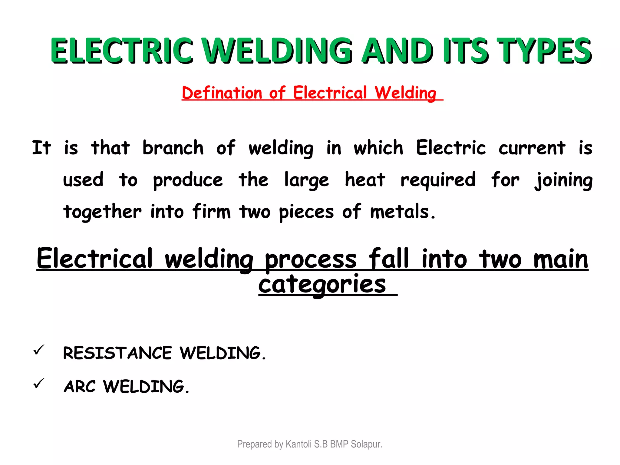 Electric welding | PPT