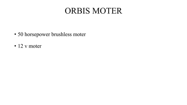 Electric wheel (orbis wheel) | PPTX | Performance Cars | Auto Type