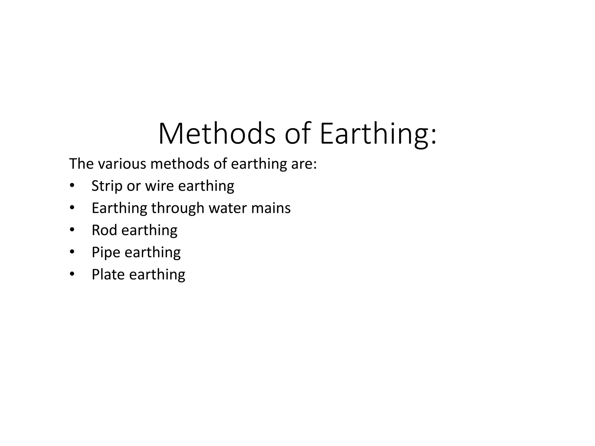 Electric wiring and earthing | PPTX