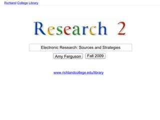 Electronic Research: Sources and Strategies | PPT