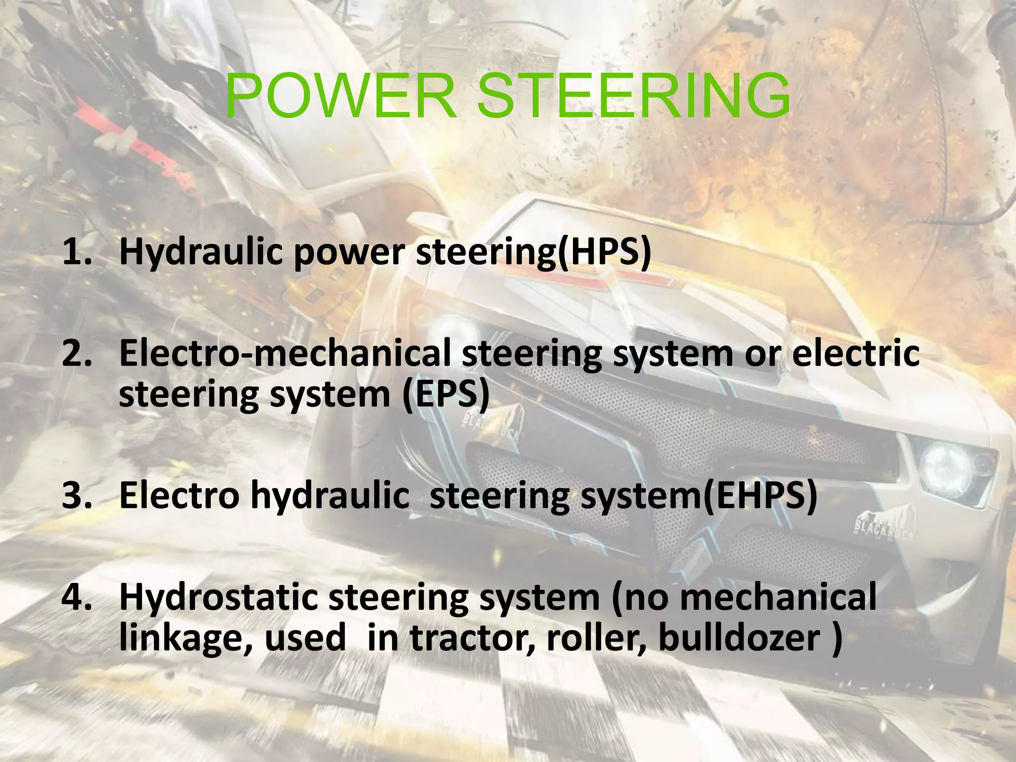 Electro mechanical steering system- most advance technology | PPTX ...
