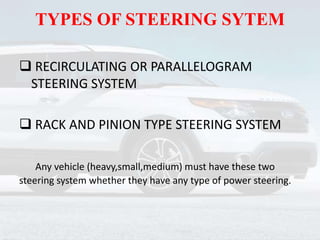 Electro mechanical steering system- most advance technology | PPTX ...