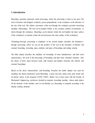 Electro mechanical broaching machine | DOCX