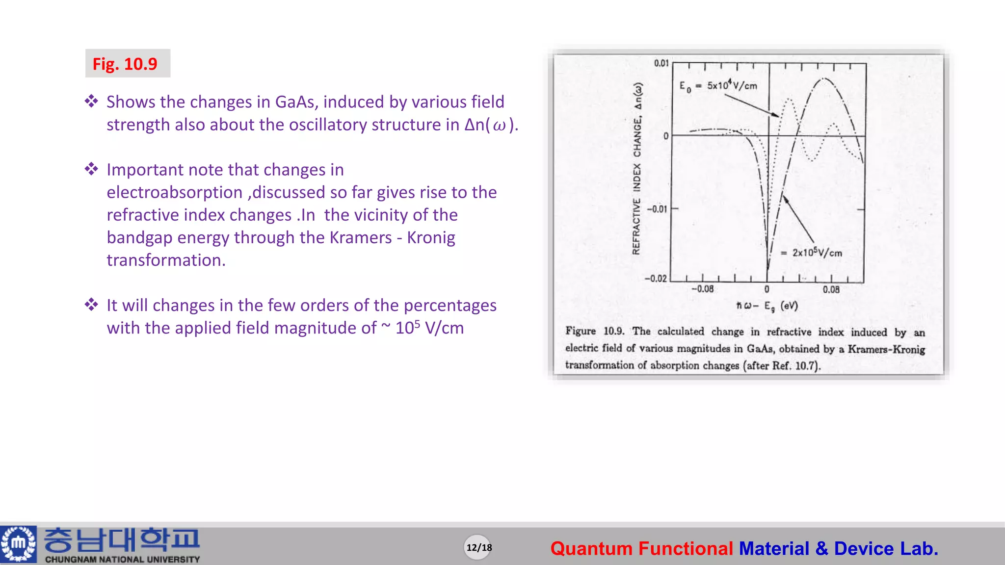 Electro optical properties of semiconductor optics | PPTX