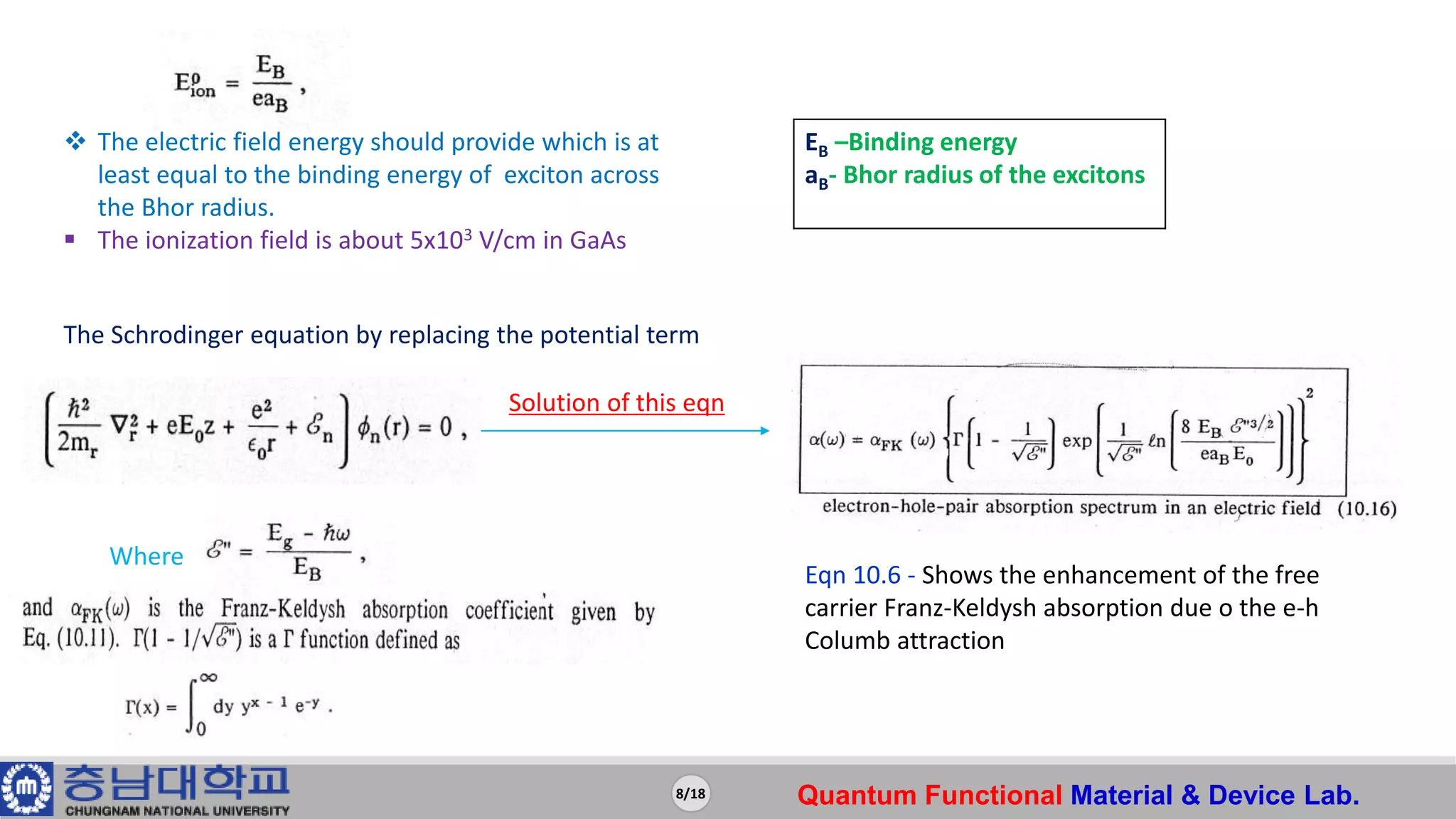 Electro optical properties of semiconductor optics | PPTX