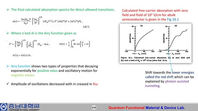 Electro optical properties of semiconductor optics | PPTX