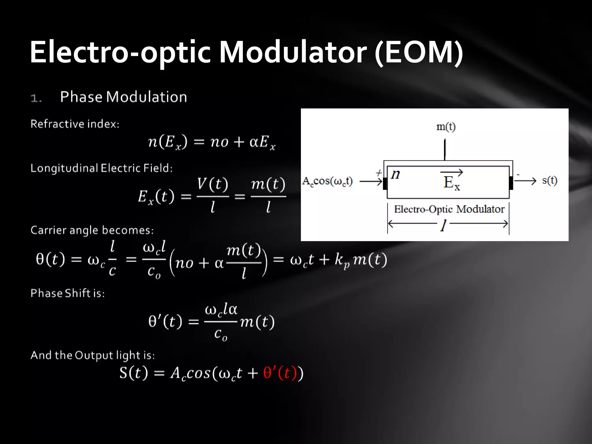 Electro-optic Modulator | PPTX
