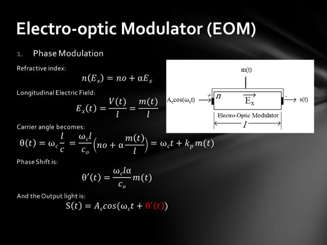 Electro-optic Modulator | PPTX