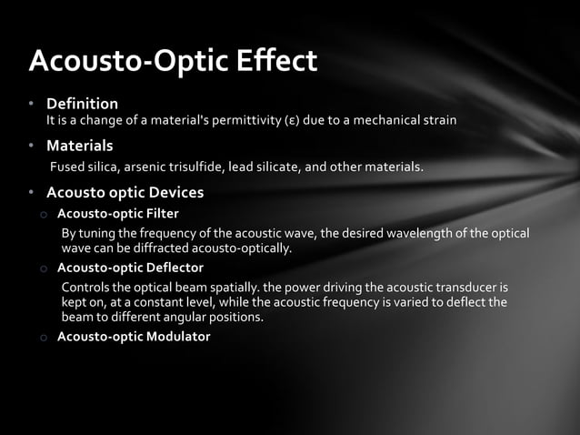 Electro-optic Modulator | PPTX
