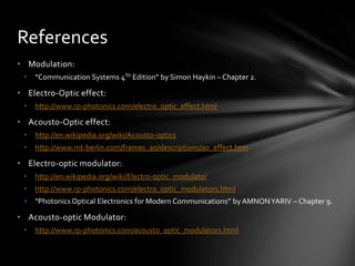 Electro-optic Modulator | PPTX
