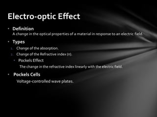 Electro-optic Modulator | PPTX