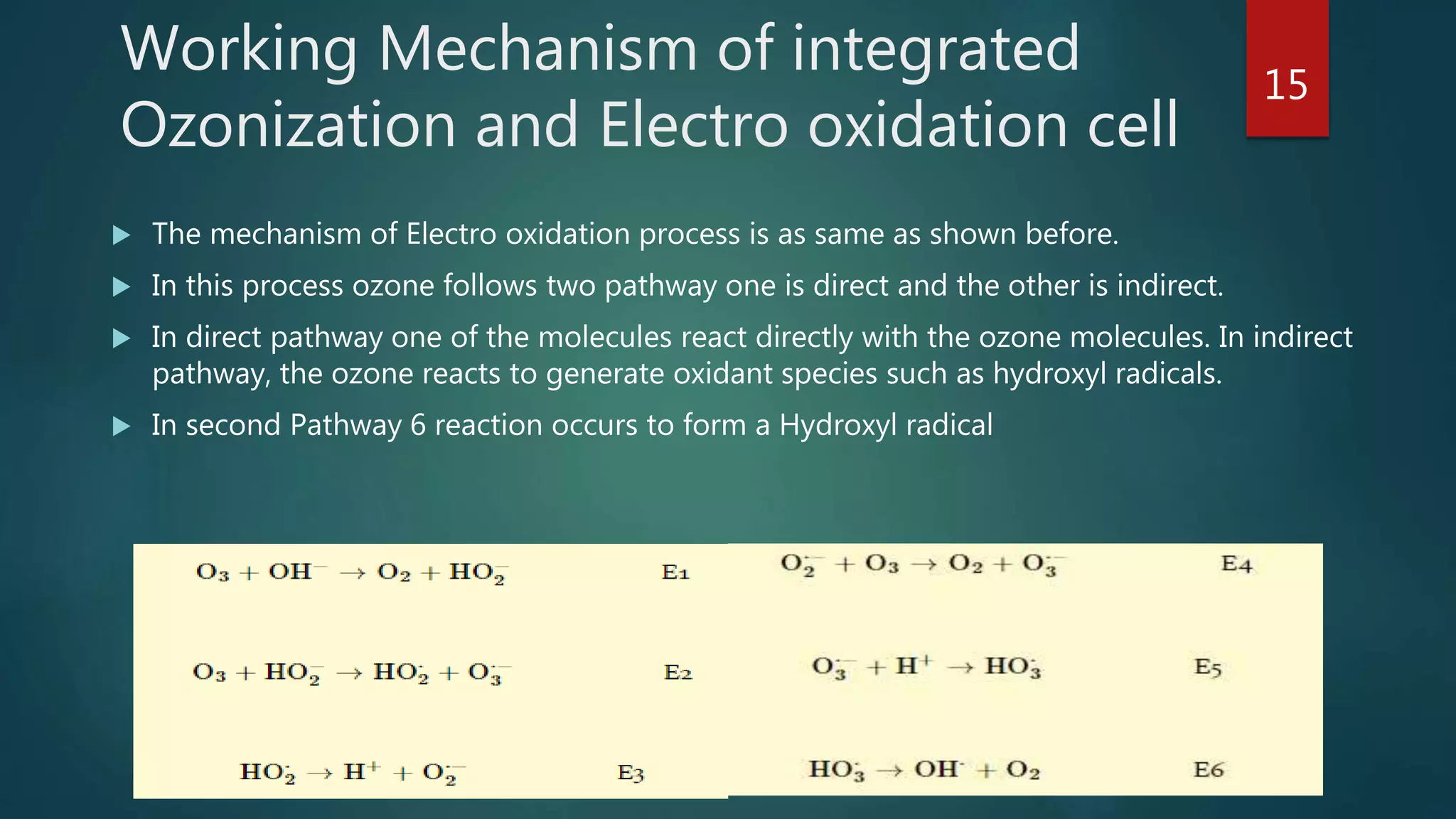 Electro-oxidation And Its Feasibility In Wastewater Treatment | PPTX